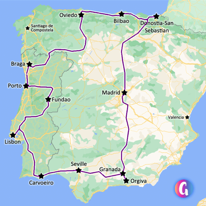 Our Epic Spain and Portugal Road Trip Route & Itinerary